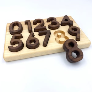 0-9 Numbers Puzzle - Etsy