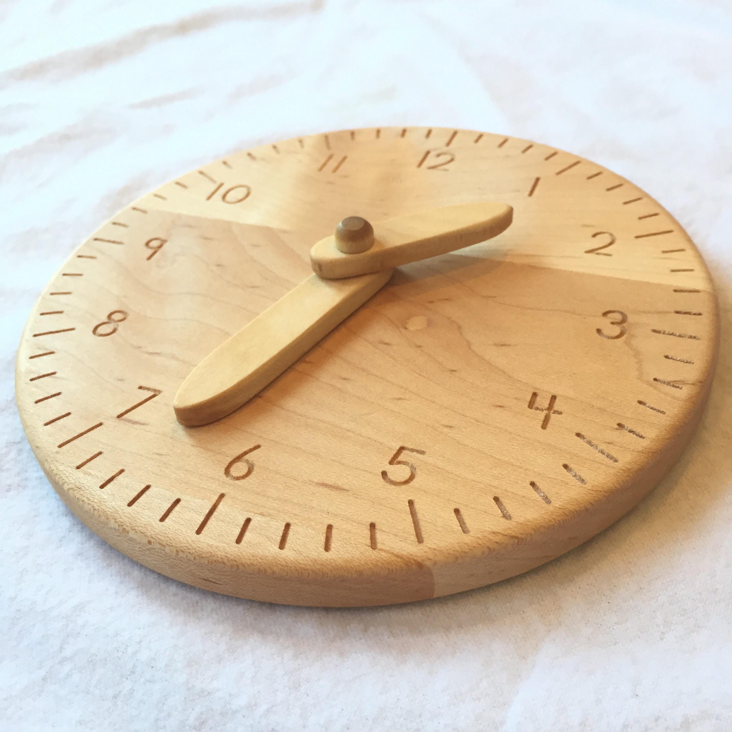 Wooden Toy Clock | Etsy