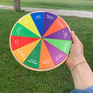 Color Wheel Puzzle - 12 Pieces - Etsy