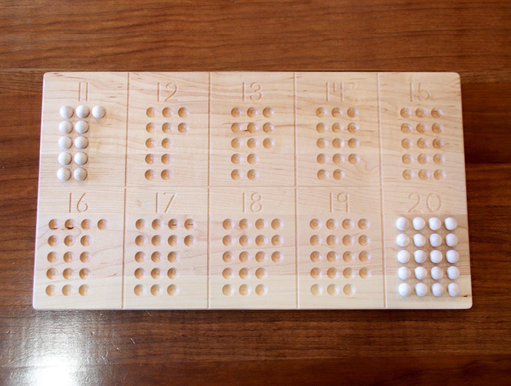 11-20 Number Board Tracing Board Counting Board | Etsy