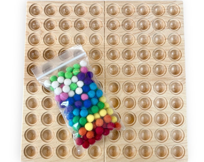 The Original Hundred Board - Hundred Frame - 100 Board - Counting Board ...