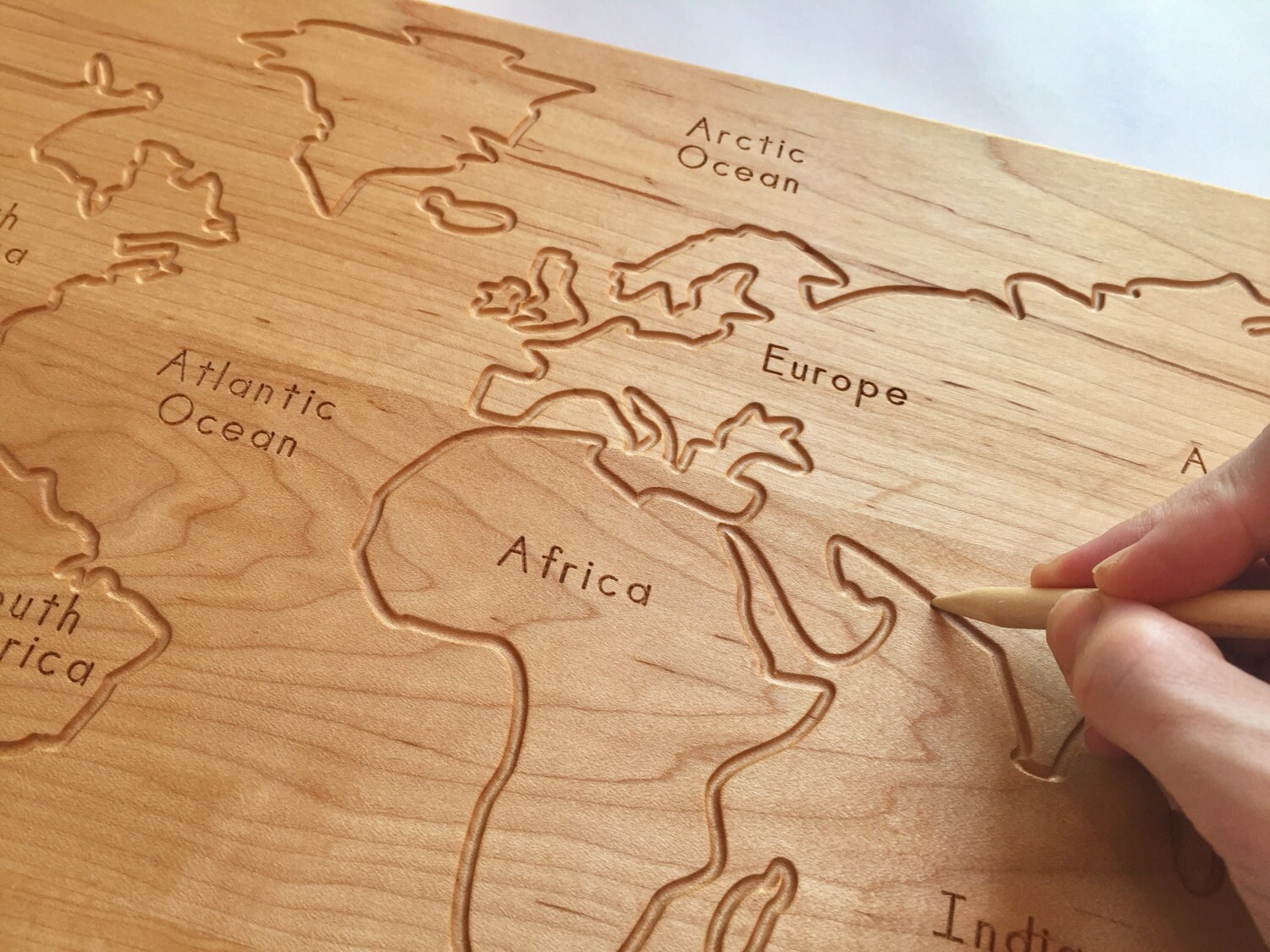 USA and Continents Tracing Board Homeschool Waldorf Montessori Toy - Etsy