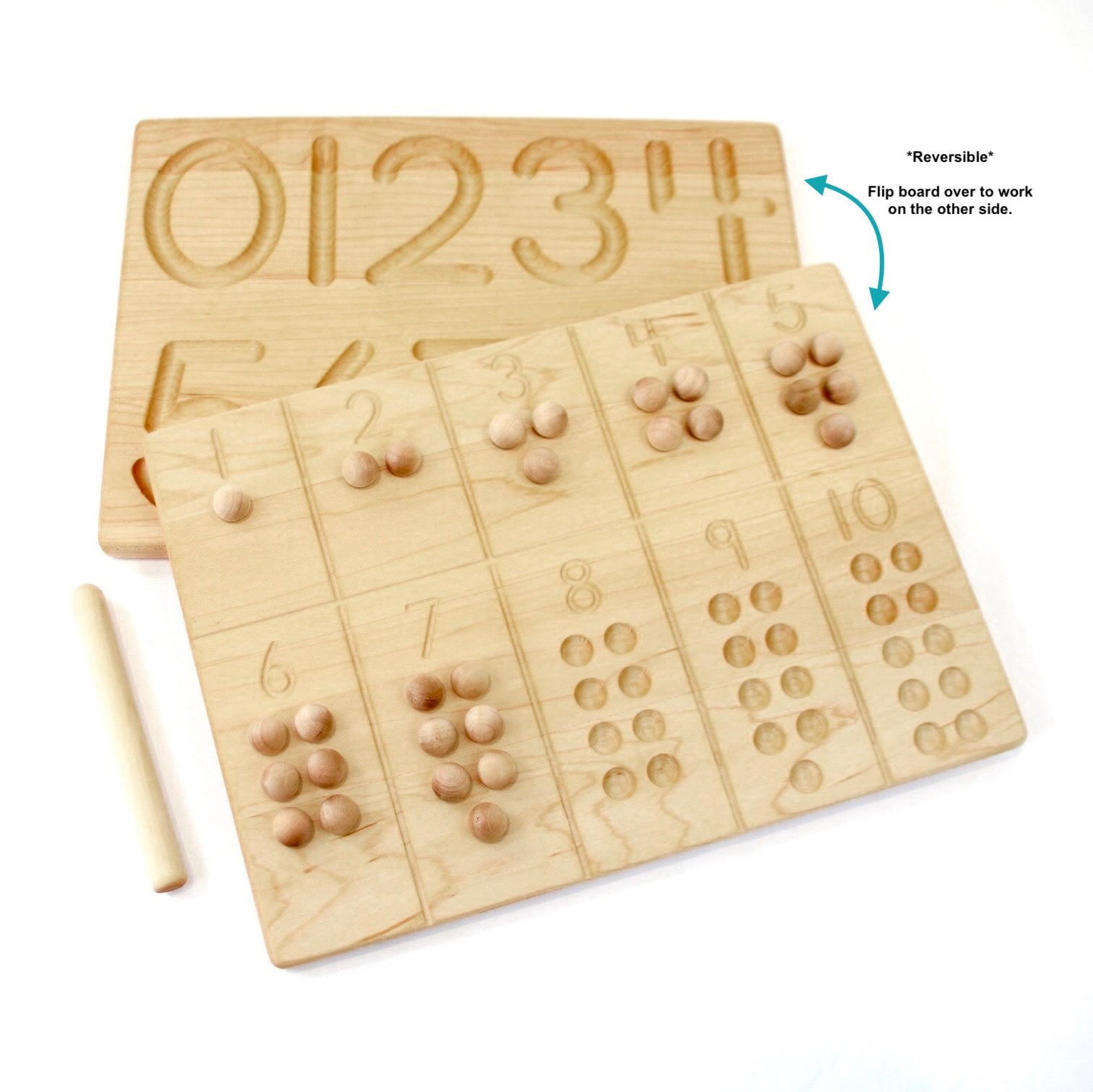 1-10 Number Board Waldorf Montessori School Toy | Etsy