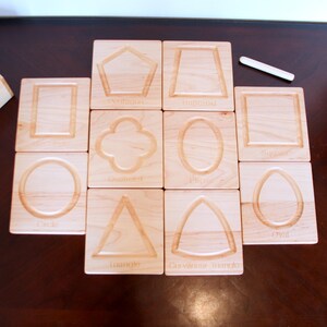 Montessori Shapes Tracing Cards Montessori Metal Insets - Etsy