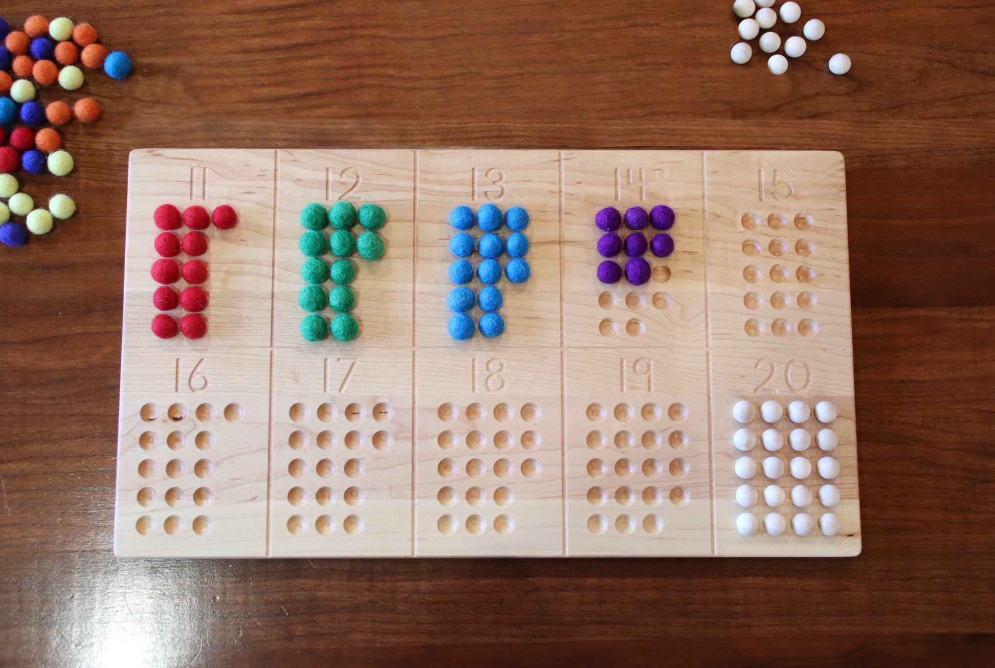 11-20 Number Board Tracing Board Counting Board | Etsy