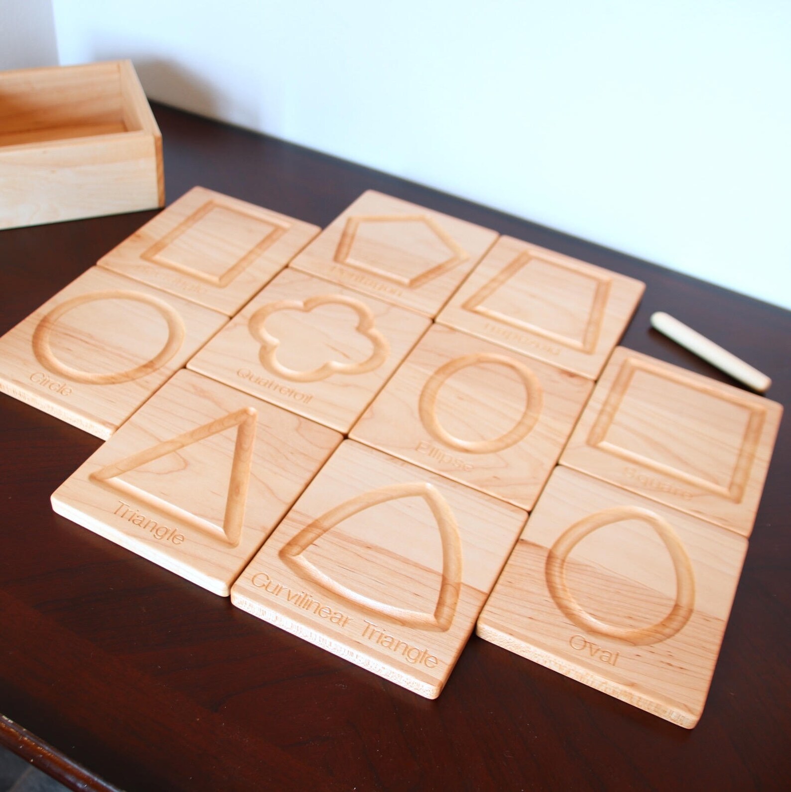 Montessori Shapes Tracing Cards Montessori Metal Insets - Etsy