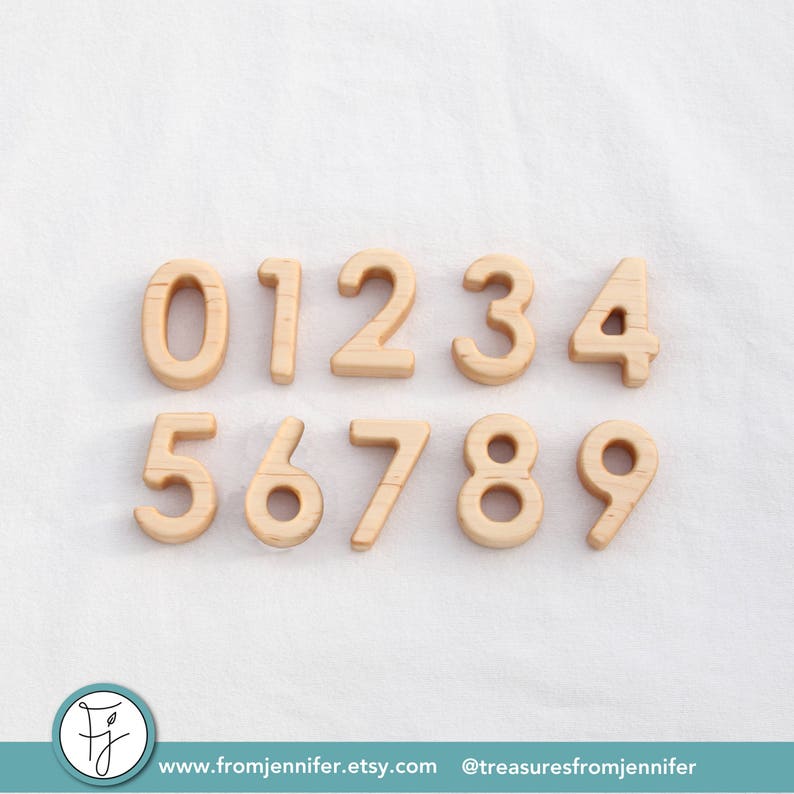 Wood Number and Math Symbol Blocks | Etsy UK