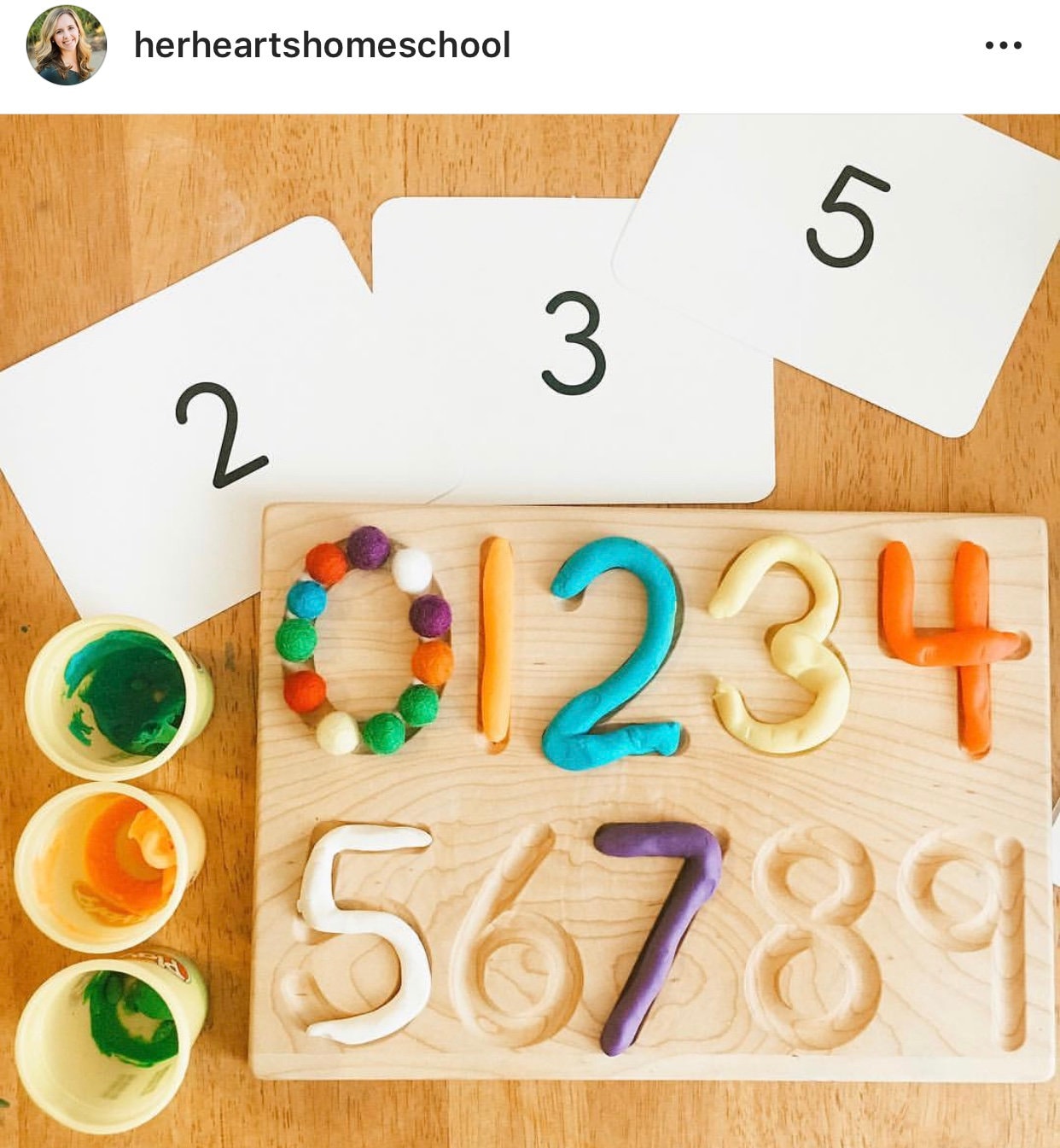 1-10 Number Board Waldorf Montessori School Toy | Etsy