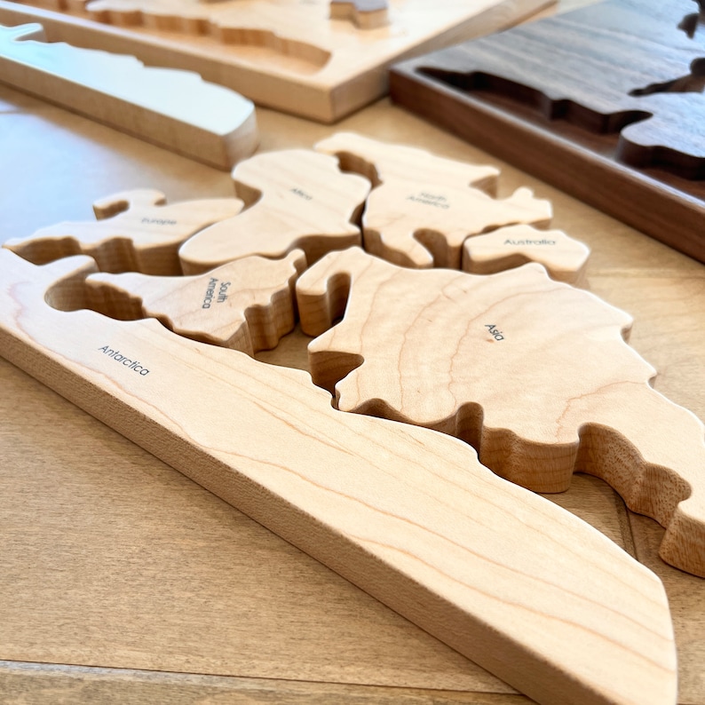 Continents Puzzle - Etsy