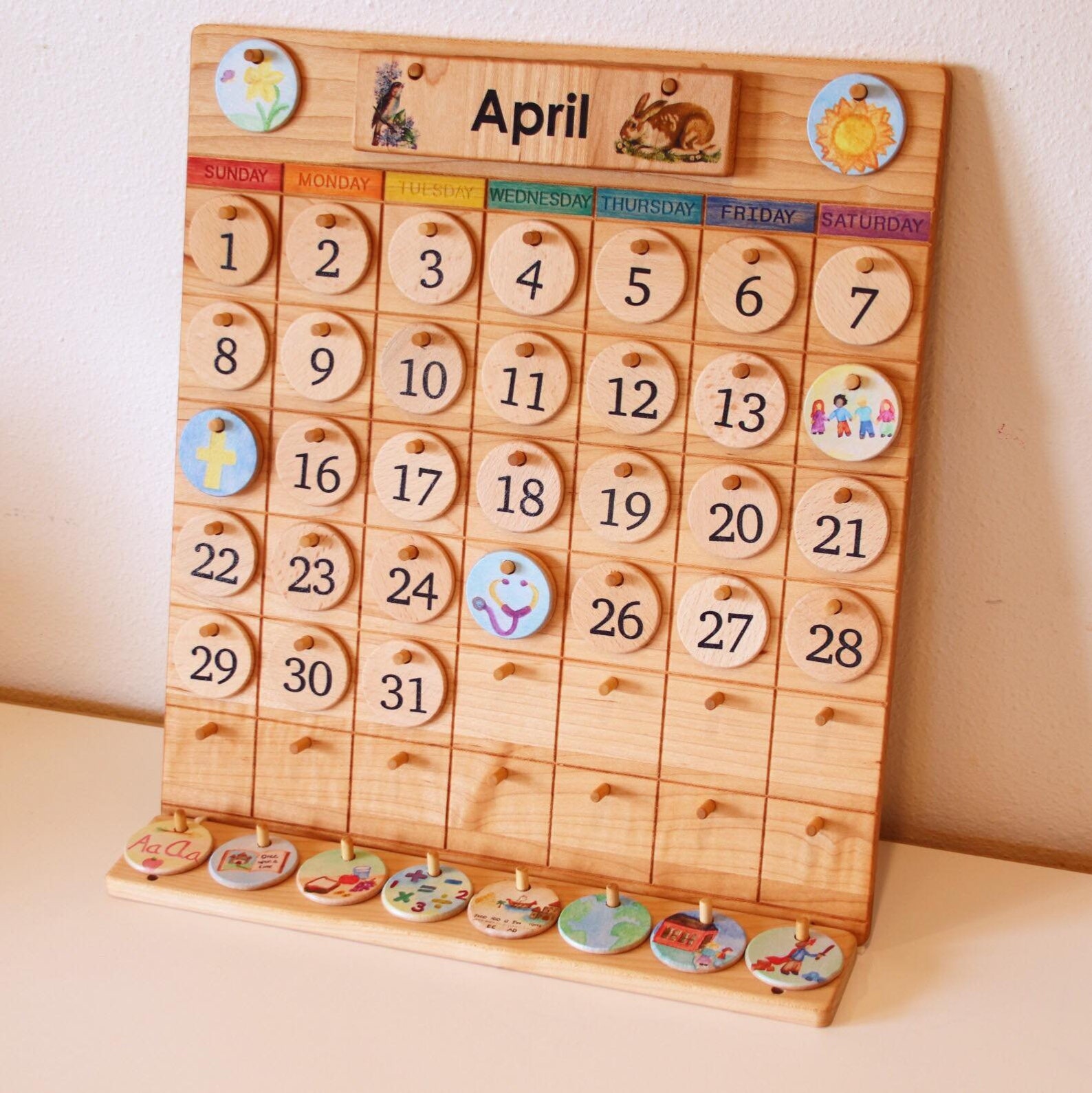 Picture Coins for Calendars and Charts - Etsy