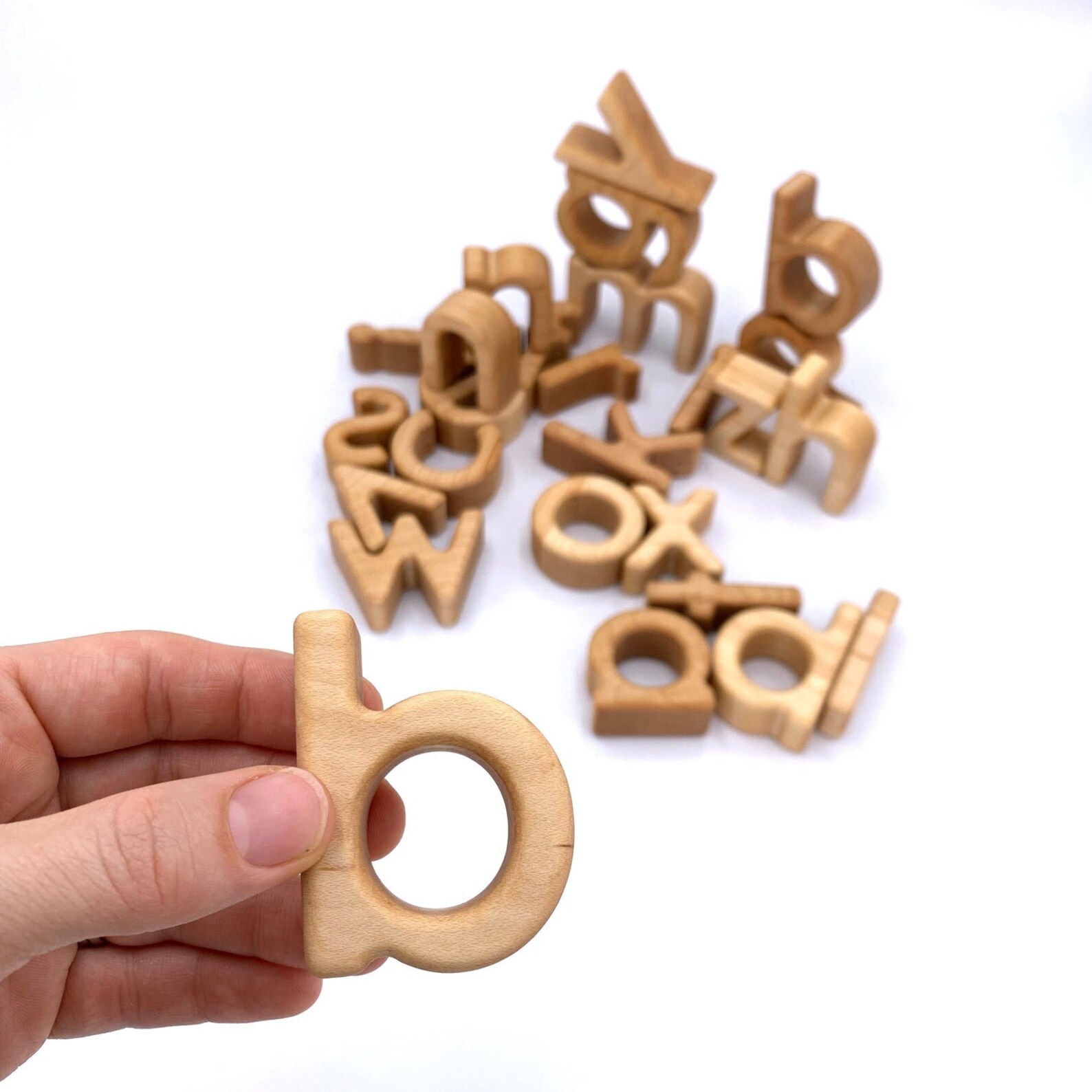 Lowercase Alphabet Letters Heirloom Hardwood Set - Etsy