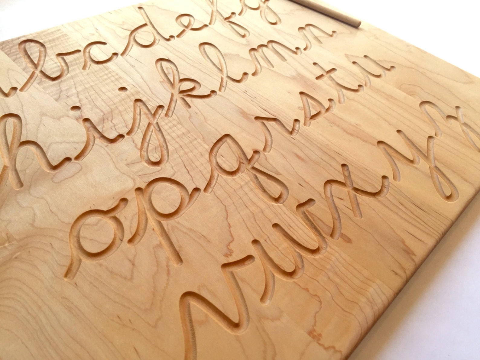 Cursive Alphabet Wood Tracing Board Lowercase And/or Uppercase - Etsy