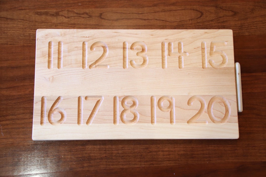 11-20 Number Board -- Tracing Board -- Counting Board - Etsy
