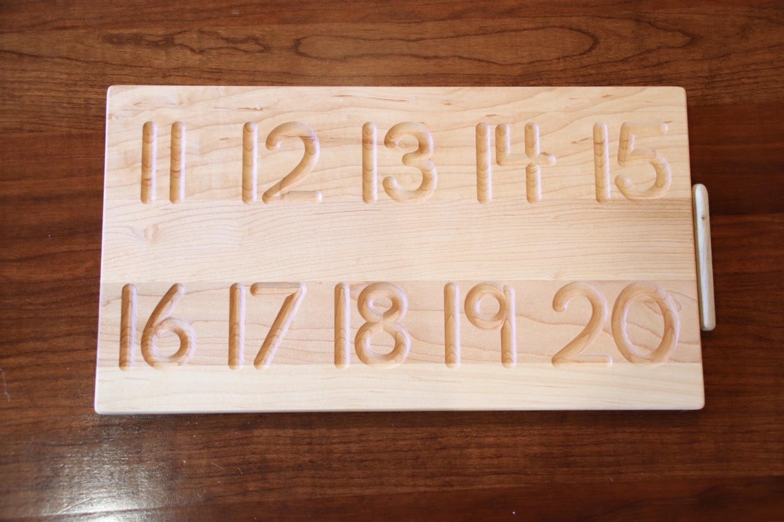 11-20 Number Board Tracing Board Counting Board | Etsy