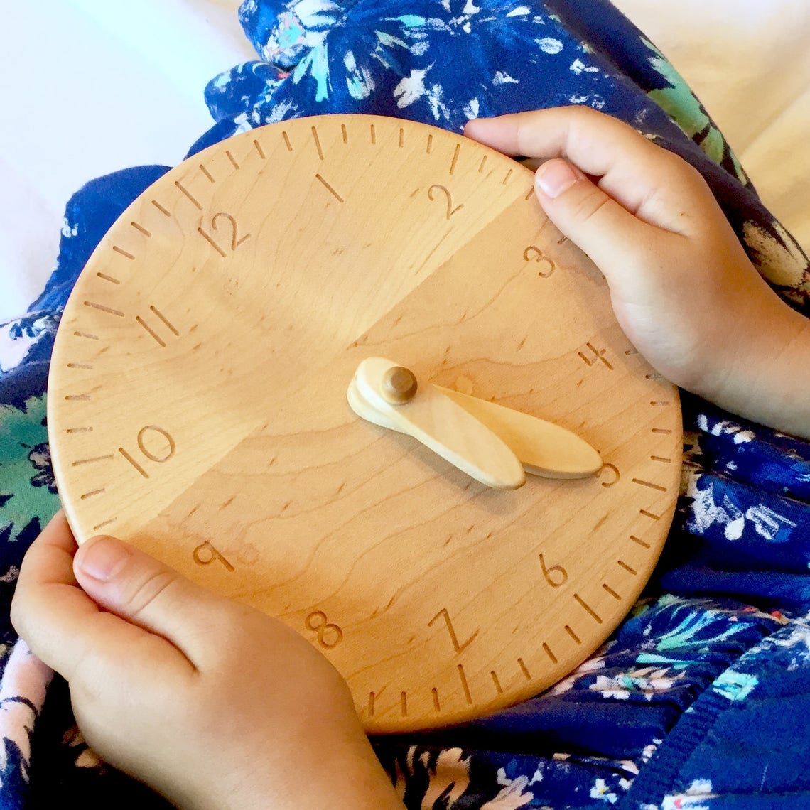 Wooden Toy Clock - Etsy Australia