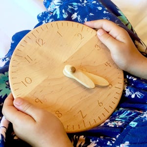 Wooden Toy Clock - Etsy