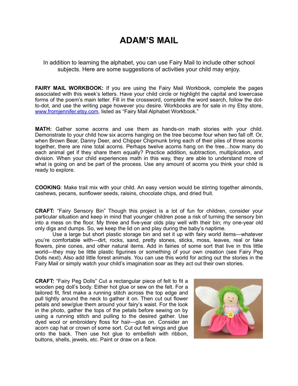 PDF: Learn the Alphabet With Fairy Mail for Kindergarten Through Third ...