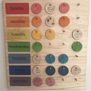 Weekly Rhythm Chart - Etsy