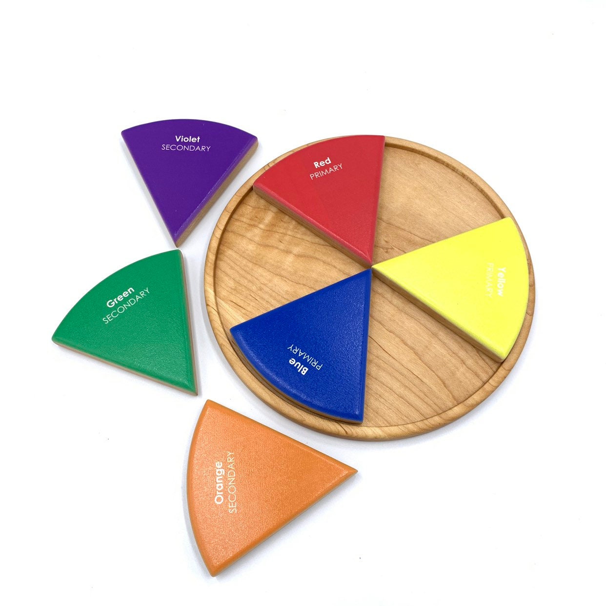 Color Wheel Puzzle - 6 Pieces - Etsy