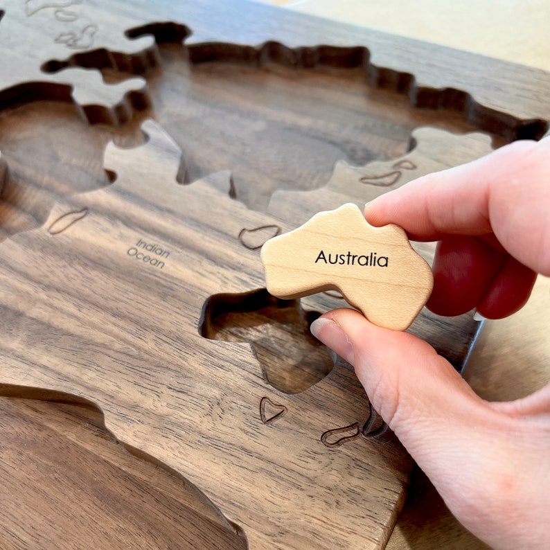 Continents Puzzle - Etsy
