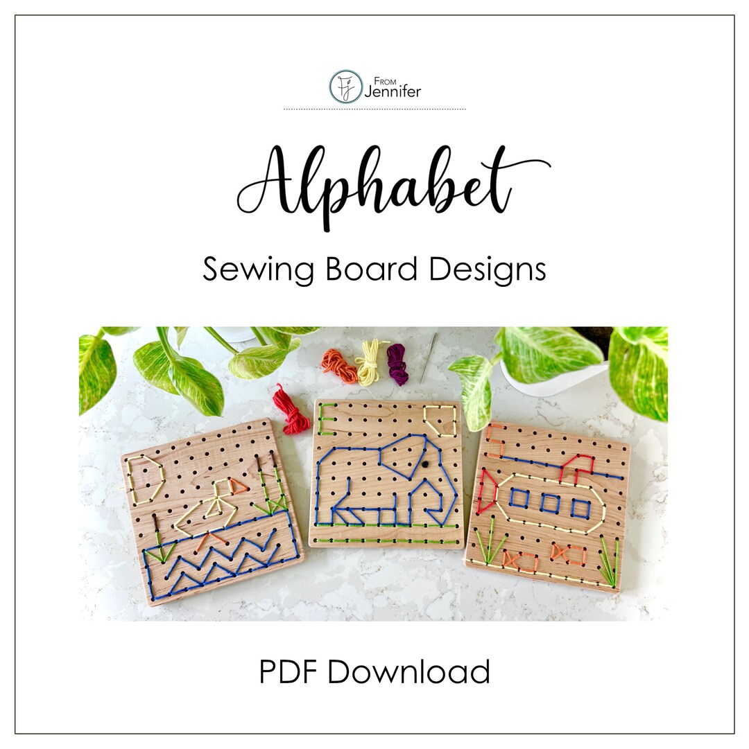PDF: Sewing Board "alphabet Designs" - Etsy