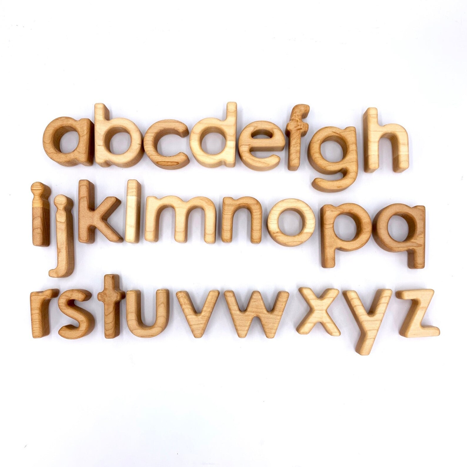 Lowercase Alphabet Letters Heirloom Hardwood Set - Etsy