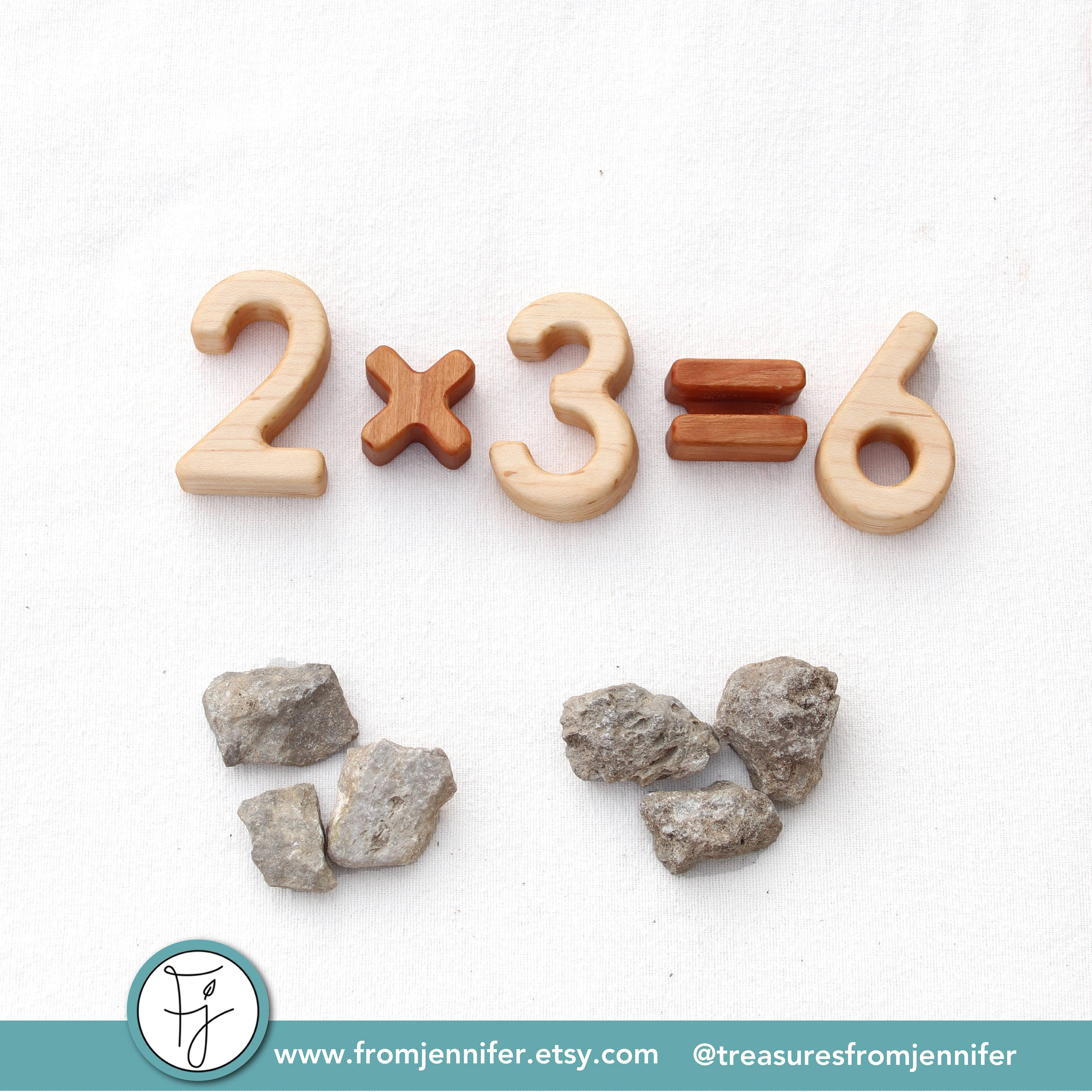 Wood Number and Math Symbol Blocks | Etsy