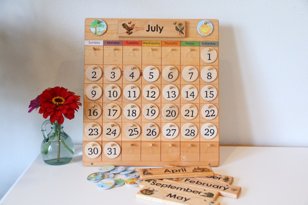 Home Calendar from Jennifer Wooden Perpetual - Etsy