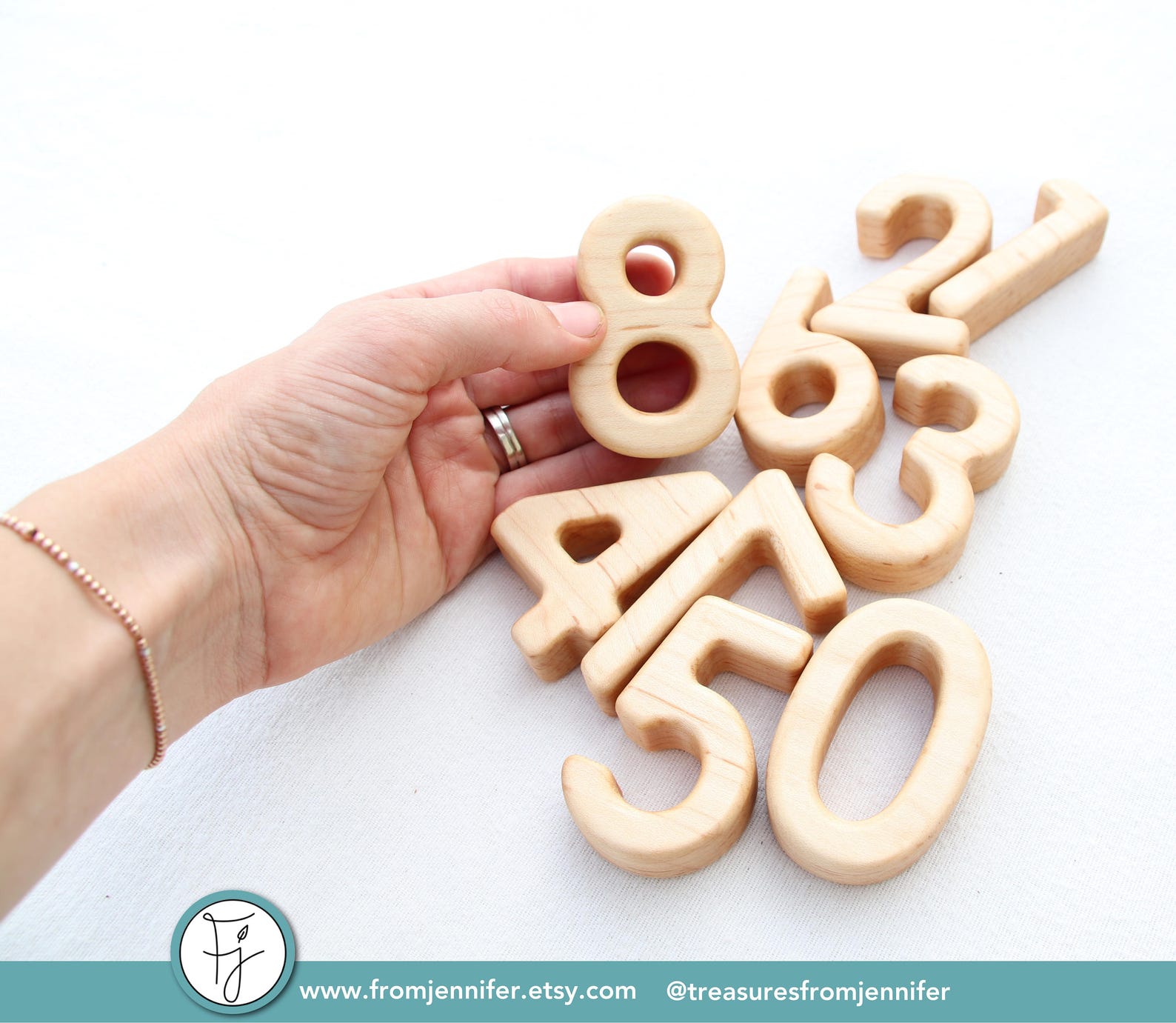 Wood Number and Math Symbol Blocks | Etsy UK