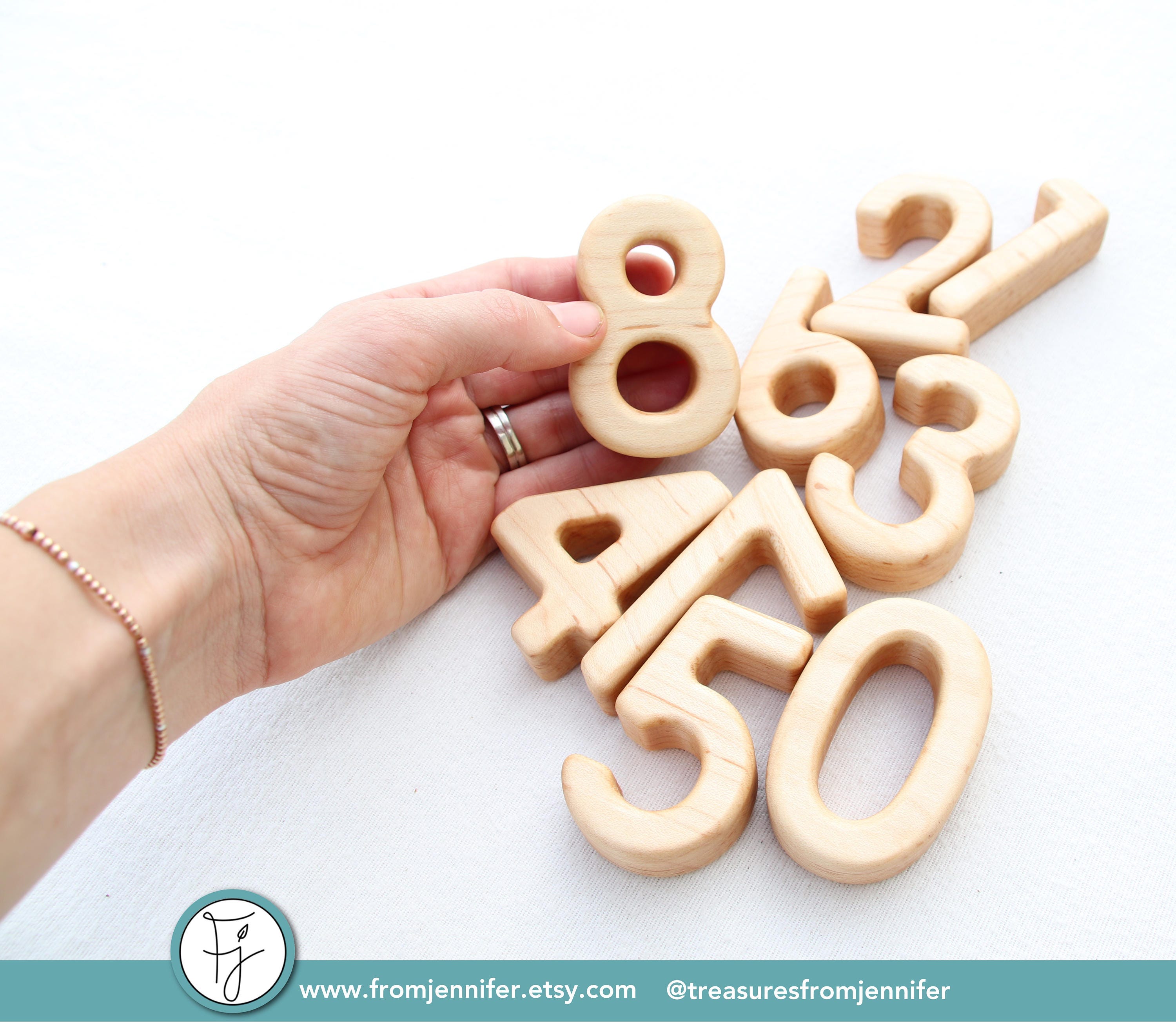 Wood Number and Math Symbol Blocks | Etsy