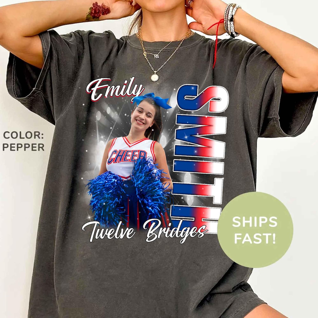 Custom Cheerleading Shirt, Dance & Gymnastics Tee, Cheer Team Spirit ...
