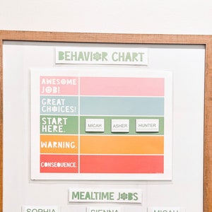 Behavior Chart & Reward Cards-printable PDF IMMEDIATE DOWNLOAD - Etsy