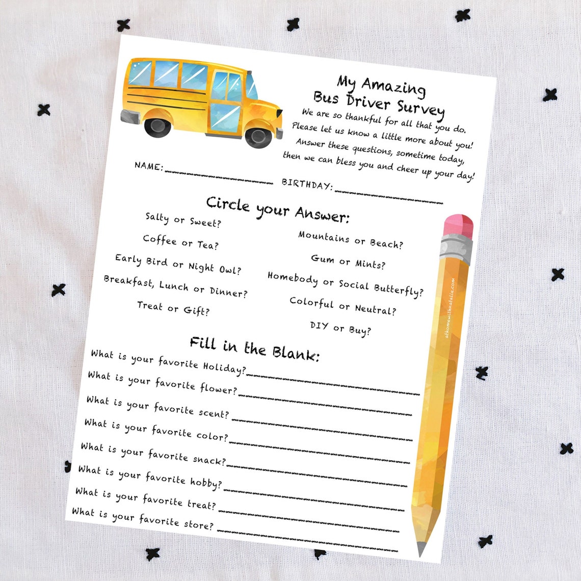 INSTANT Download-bus Driver Survey: Get to Know Your Bus Driver ...