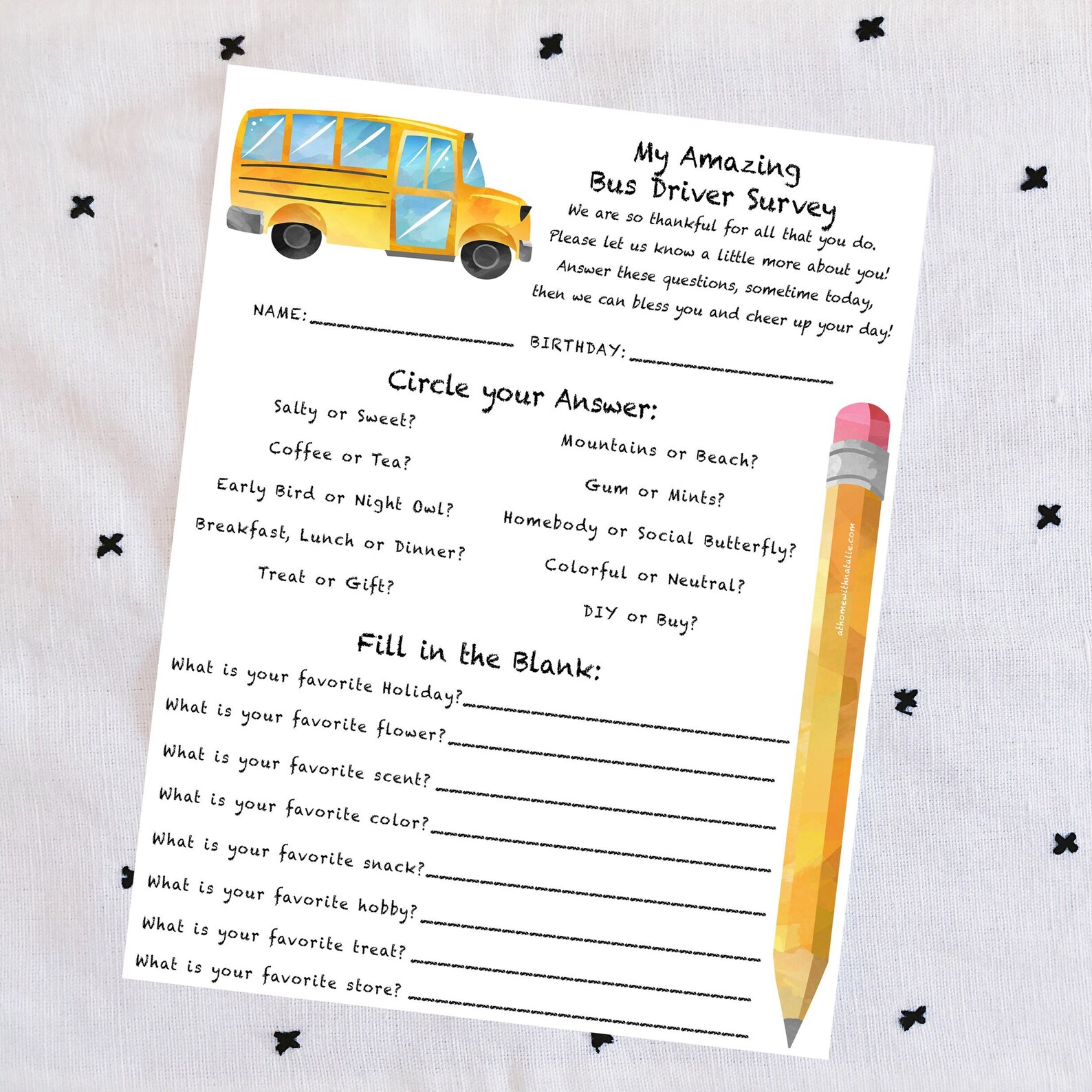 INSTANT Download-bus Driver Survey: Get to Know Your Bus Driver ...