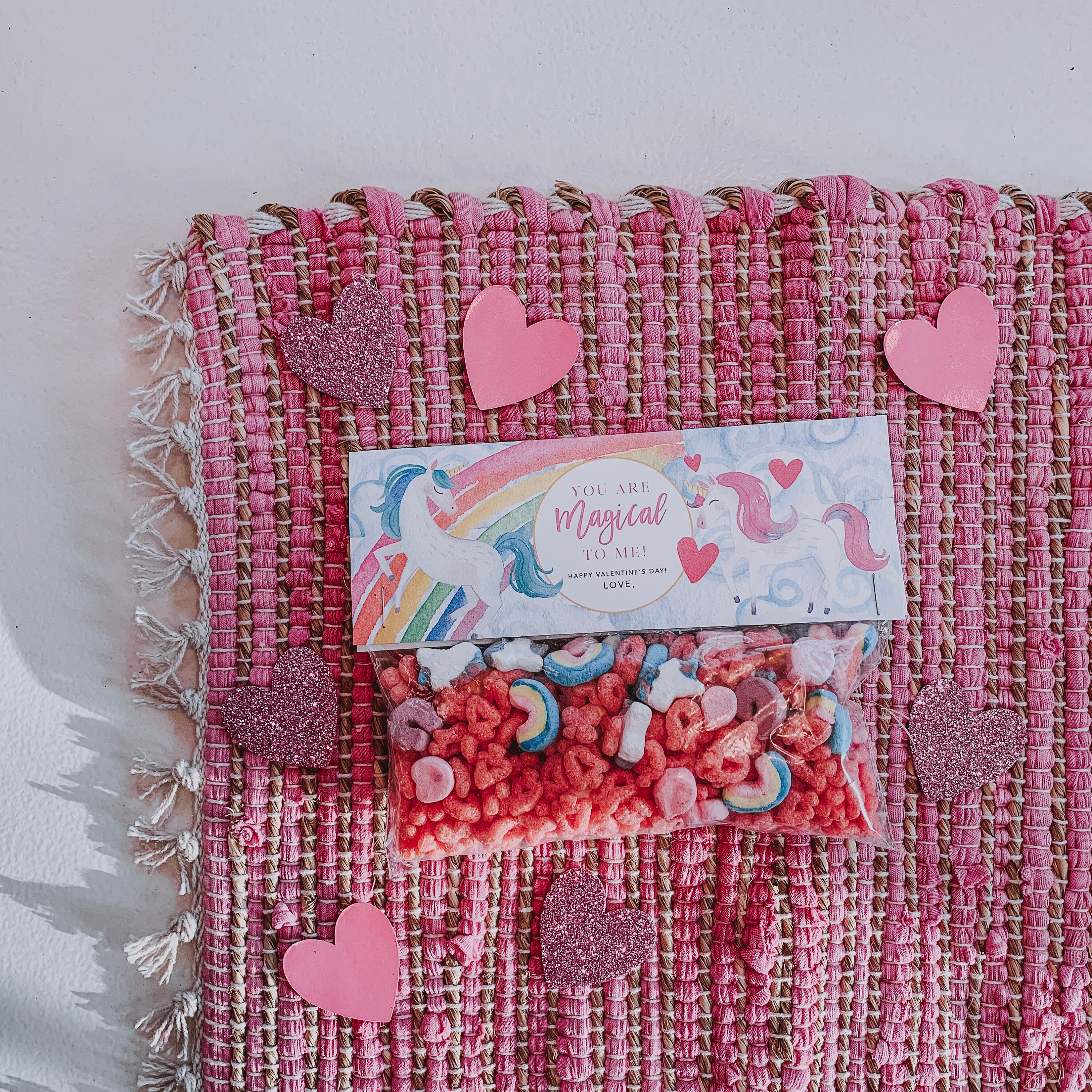 INSTANT Download-Valentine's Day Unicorn Treat Bag Tags: | Etsy