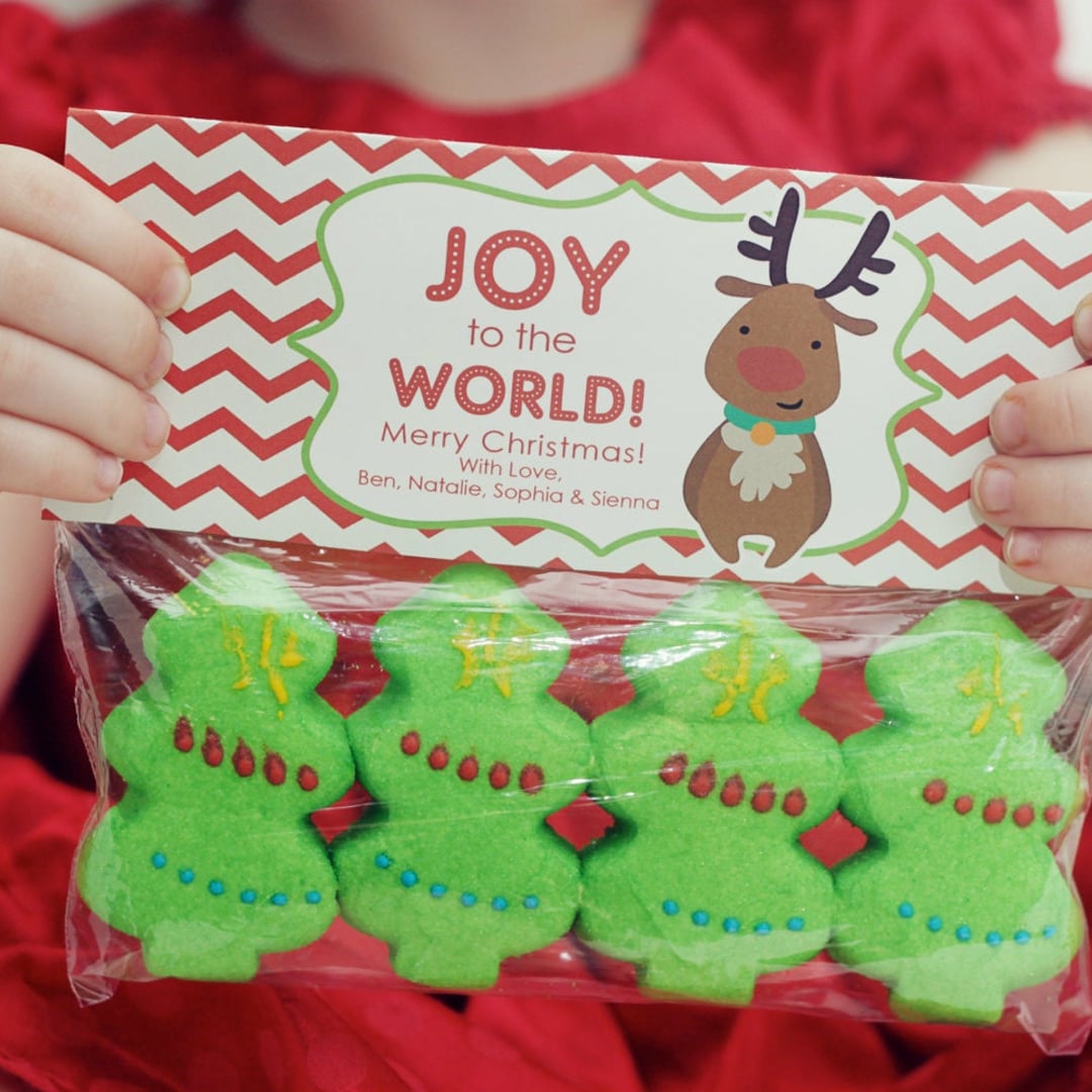 INSTANT Download-christmas Treat Bag Tags: Reindeer - Printable PDF - Etsy