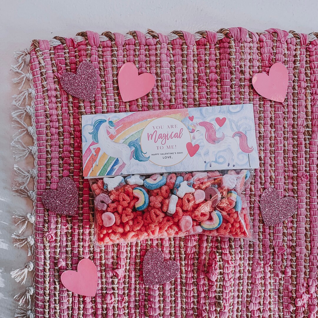 INSTANT Download-valentine's Day Unicorn Treat Bag Tags: You Are ...