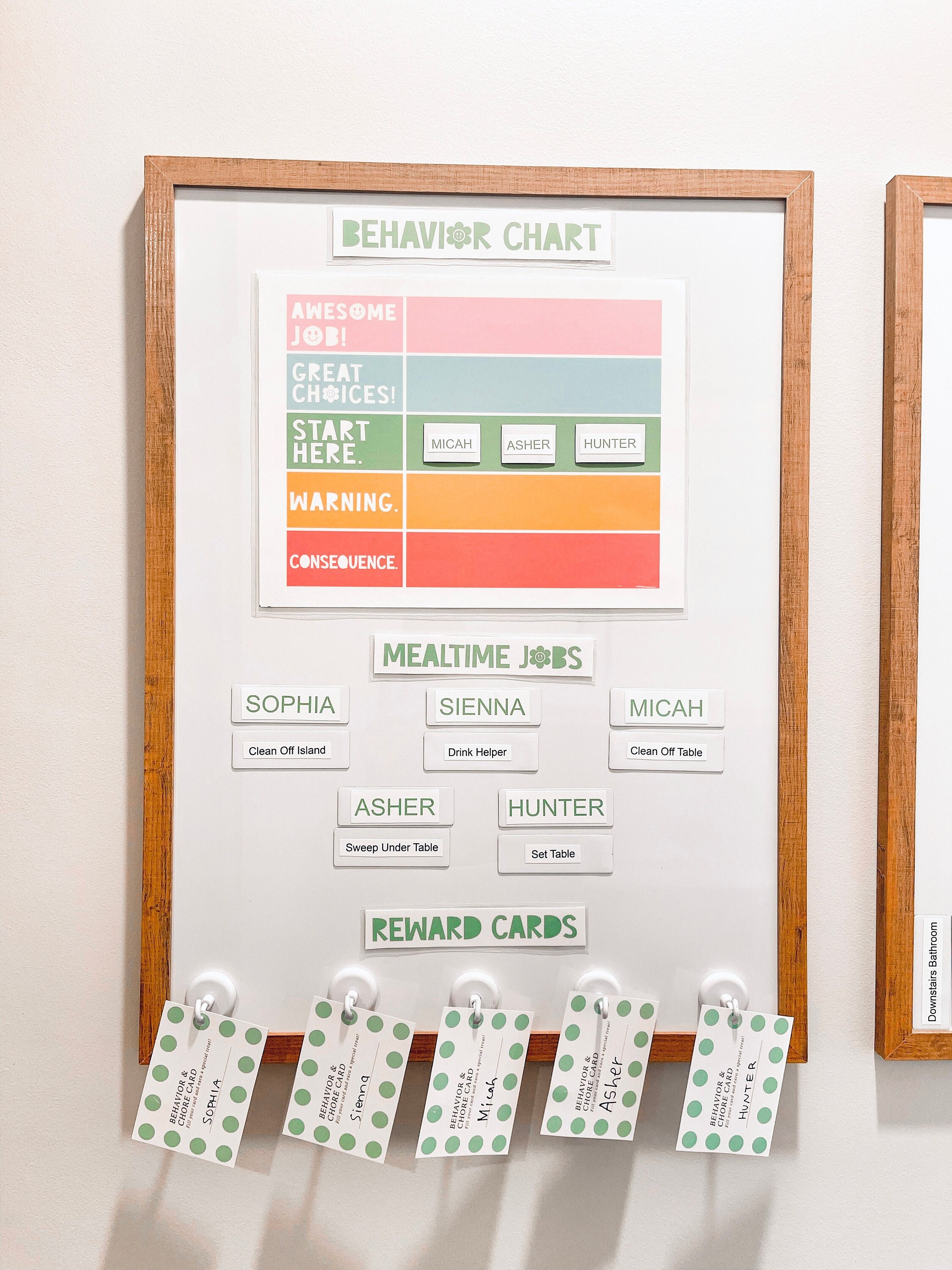 Behavior Chart & Reward Cards-printable PDF IMMEDIATE DOWNLOAD - Etsy