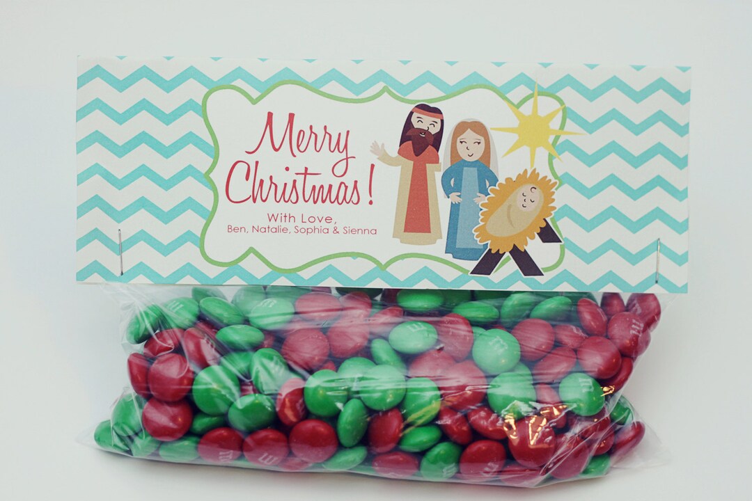 INSTANT Download-christmas Treat Bag Tags: Nativity Scene Printable PDF ...