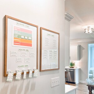 Family Home Base Set- Chore Chart-behavior Chart-reward Cards-mealtime ...