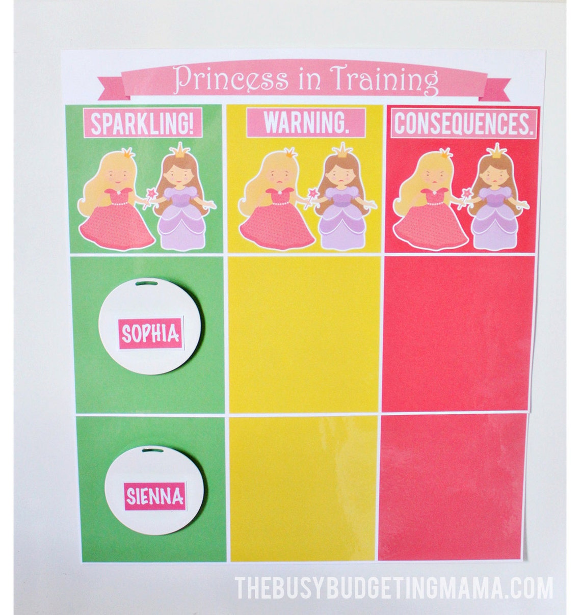 Behavior Chart Printable Package princess Superheroes PDF - Etsy