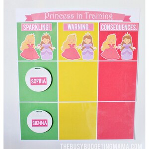 Behavior Chart Printable Package (princess+ Superheroes) - PDF - Etsy