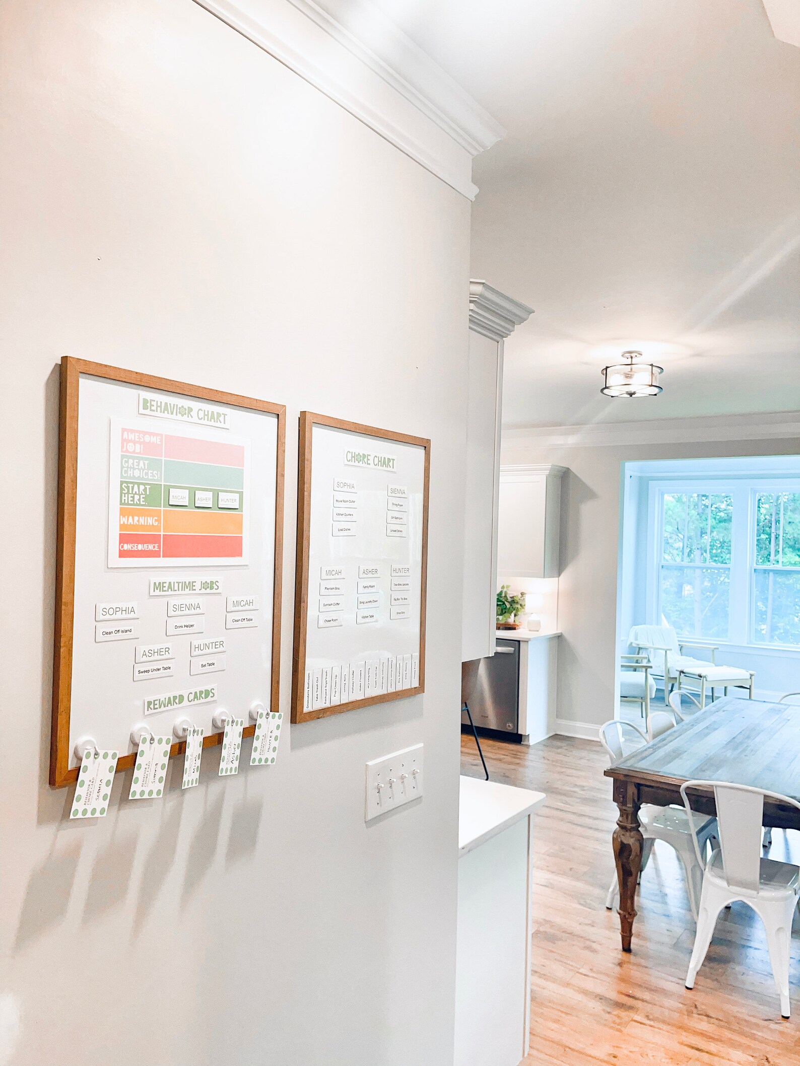 Family Home Base Set Chore Chart-behavior Chart-reward - Etsy