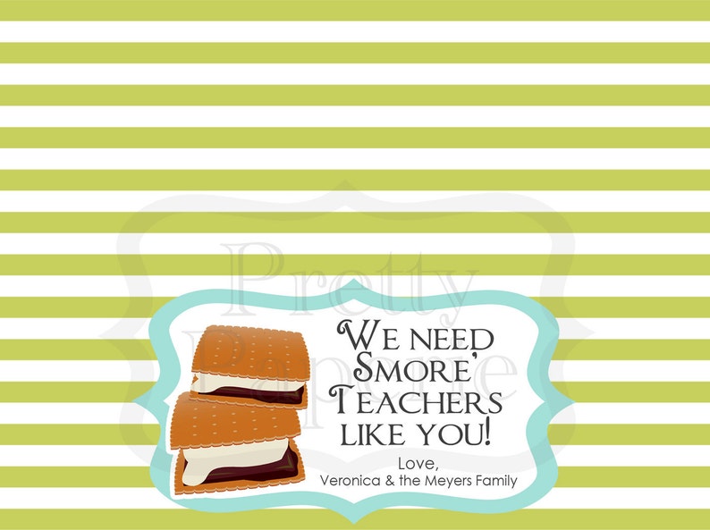INSTANT Download-teacher Gift: S'more Teachers Like You Treat Bag Tags ...