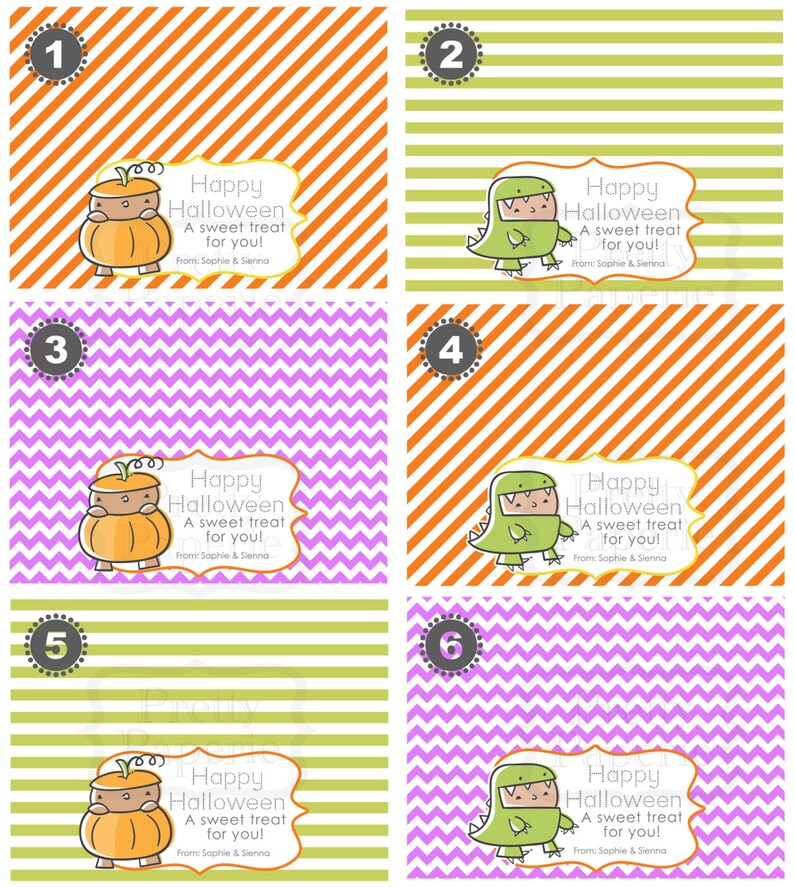 INSTANT Download-happy Halloween Treat Bag Tags: Child Halloween ...