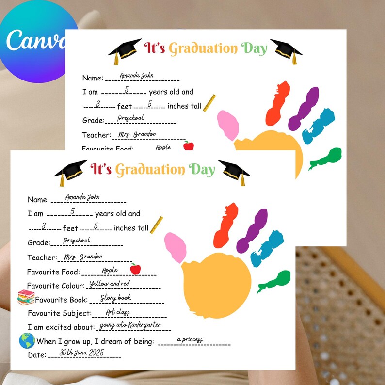 Last Day of School Printable, Kindergarten Graduation Keepsake ...