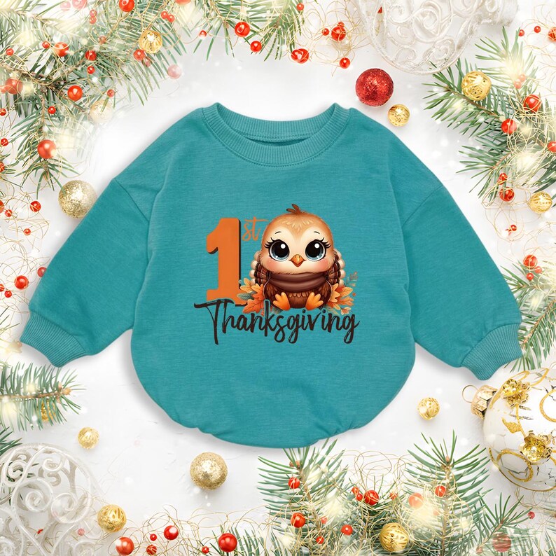 Baby's First Thanksgiving Romper: Newborn Turkey Day Outfit - Etsy