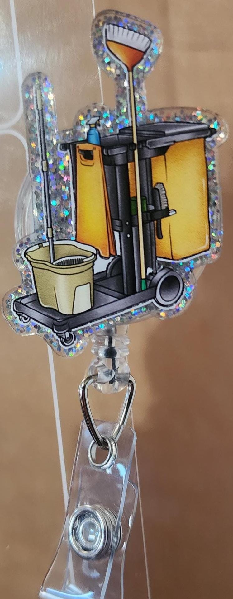 Housekeeping Badge Reel, Cleaning Badge Reel, Cleaners, Clean, ID ...