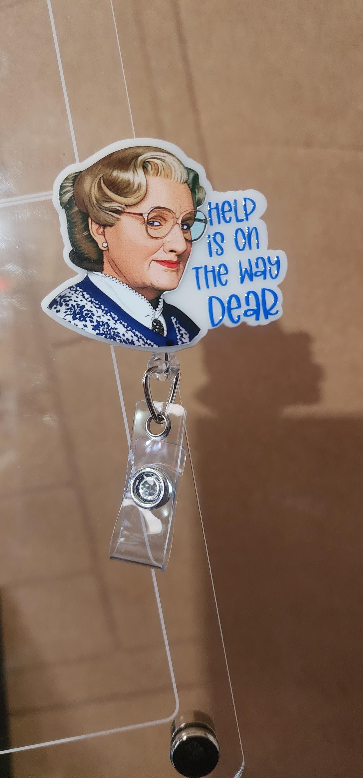 Help is on the Way Dear Badge Reel, Mrs. Doubtfire Badge Reel, Funny ...