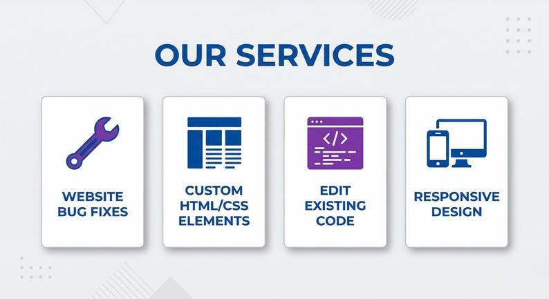 Custom HTML CSS Coding, Javascript Edits, Front-end Bug Fixes - Tech ...